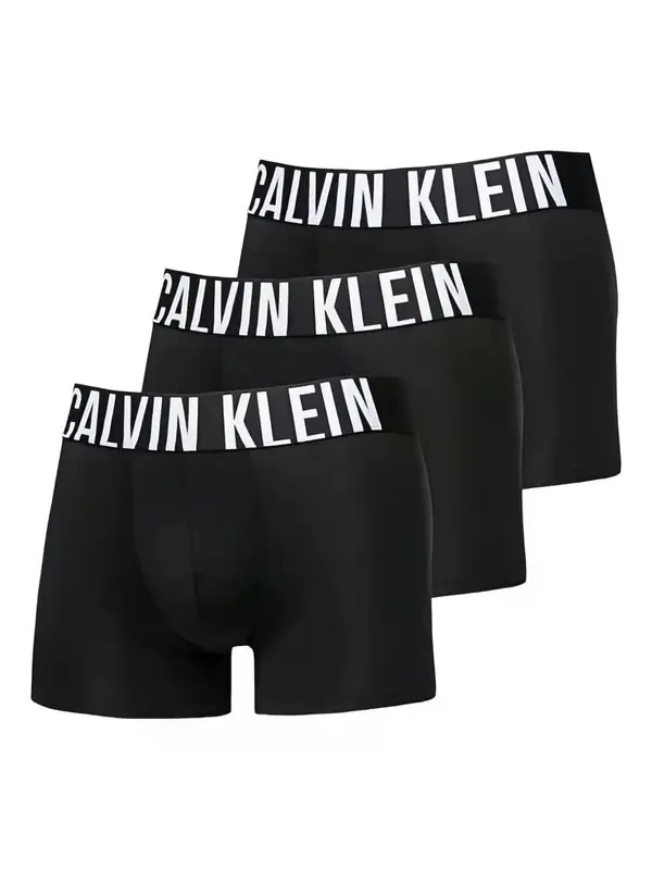 Calvin Klein Logo-waistband Boxers - Black