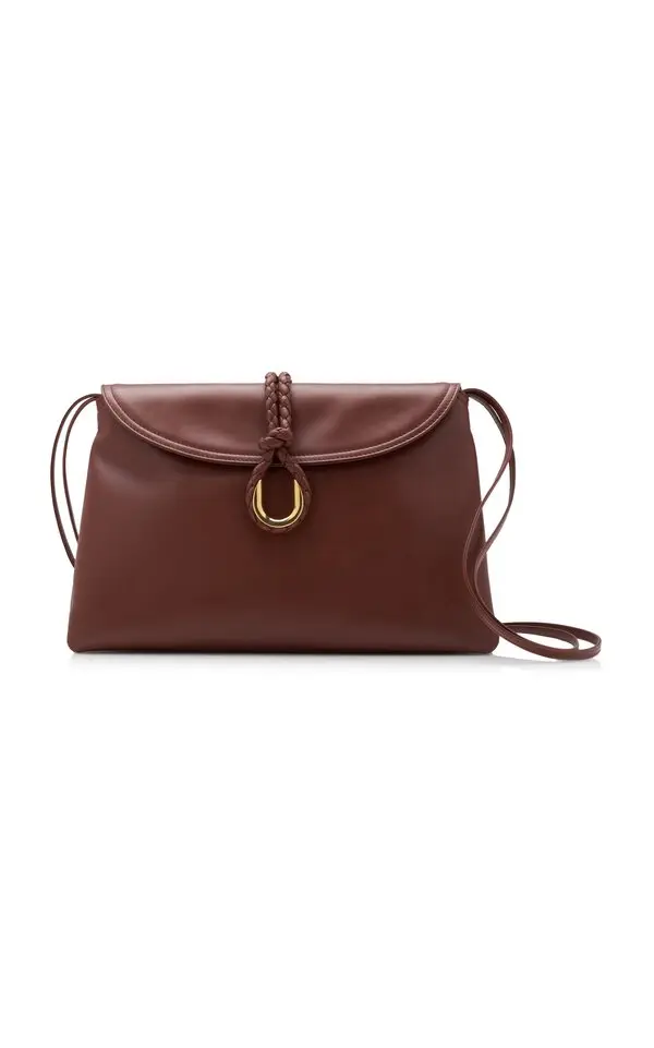 Bottega Veneta Liberta Leather Crossbody Bag - Brown