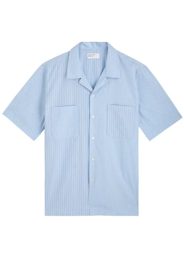 Universal Works Road Striped Cotton Shirt