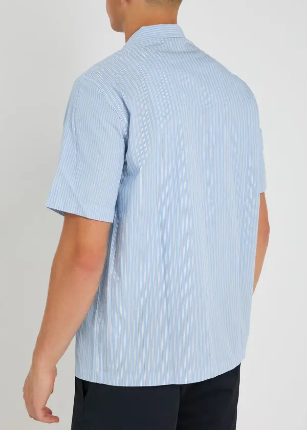 Universal Works Road Striped Cotton Shirt