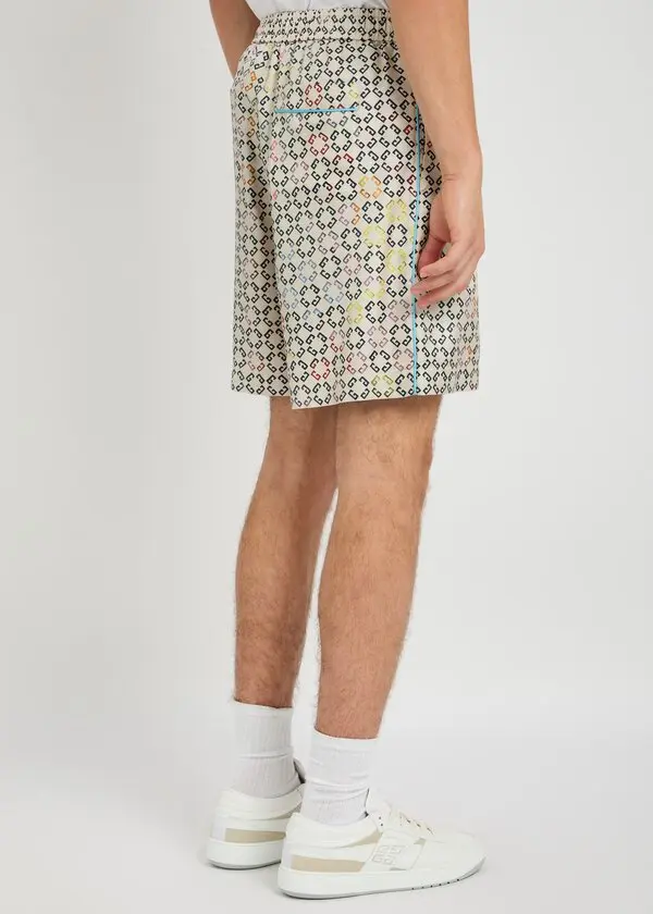 Givenchy Logo-intarsia Silk Pyjama Shorts