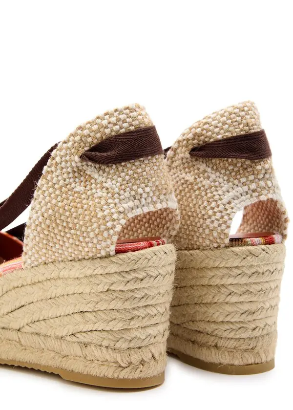 Missoni Eva 60 Zigzag Canvas Wedge Espadrilles
