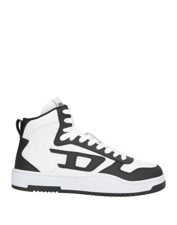 DIESEL® Leather High-top Sneakers - Black