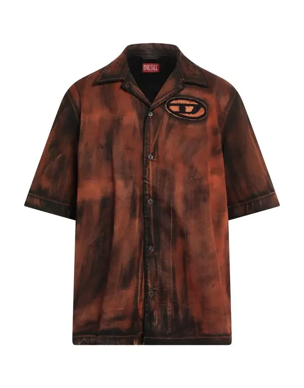 DIESEL Shirt Rust Size Cotton
