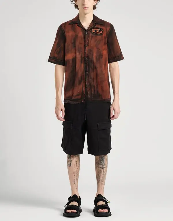 DIESEL Shirt Rust Size Cotton