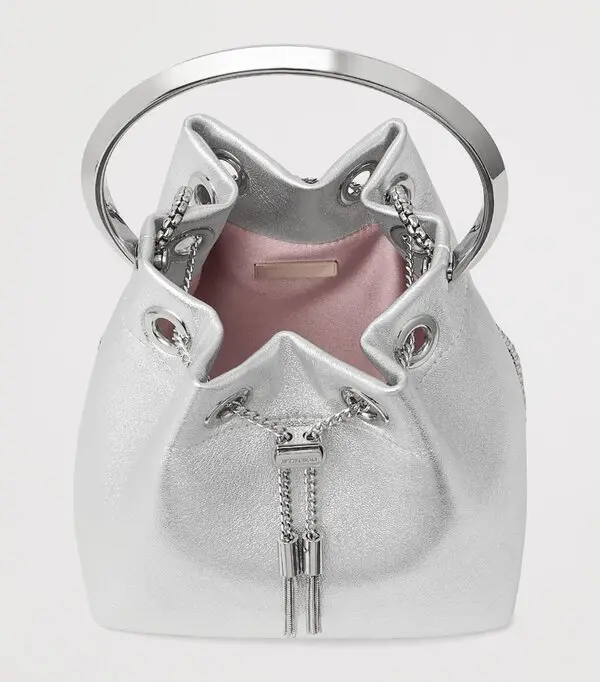 JIMMY CHOO Bon Bon Top-handle Bag - Silver