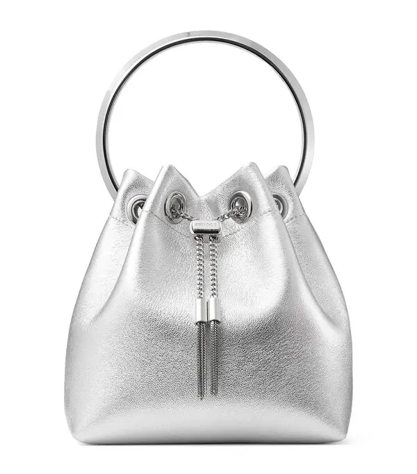JIMMY CHOO Bon Bon Top-handle Bag - Silver