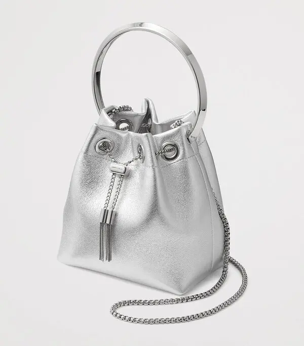 JIMMY CHOO Bon Bon Top-handle Bag - Silver