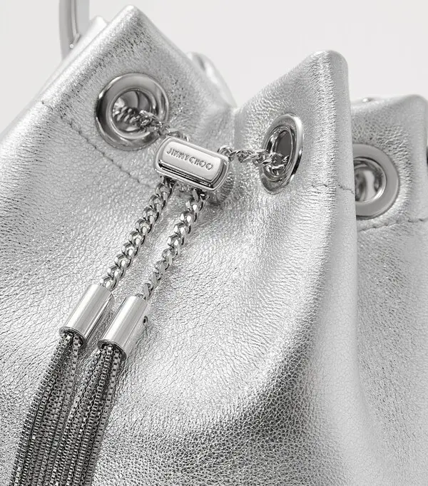 JIMMY CHOO Bon Bon Top-handle Bag - Silver
