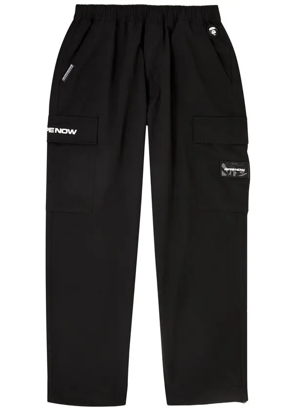 AAPE BY *A BATHING APE® Straight-leg Shell Cargo Trousers - Black
