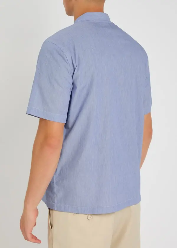 Universal Works Road Fine-striped Cotton Shirt
