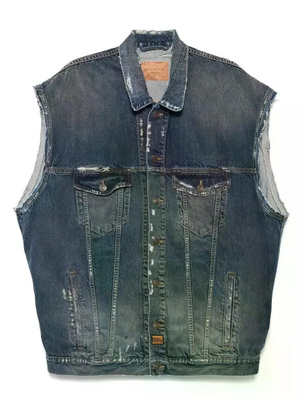 Balenciaga Denim Gilet - Blue