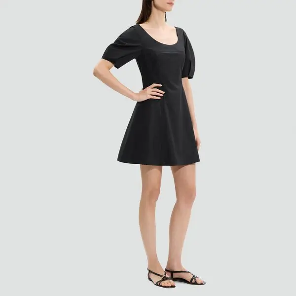 Theory Puff Sleeve Mini Dress