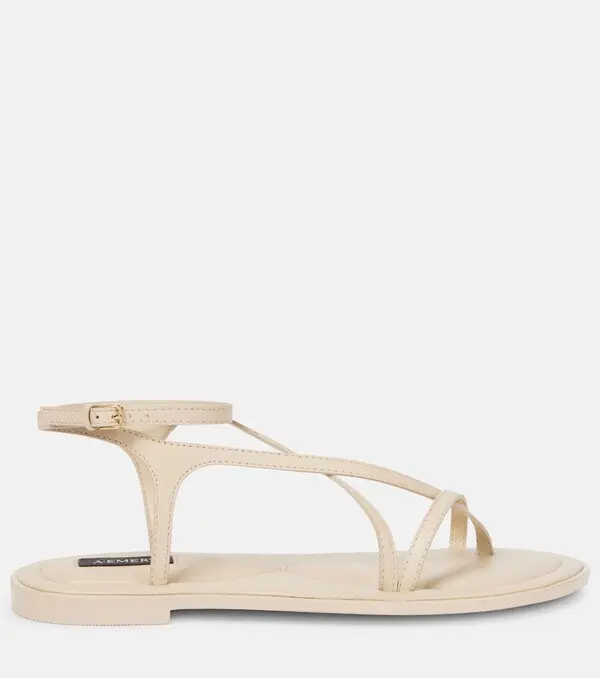 A.emery Edna Leather Sandals - White