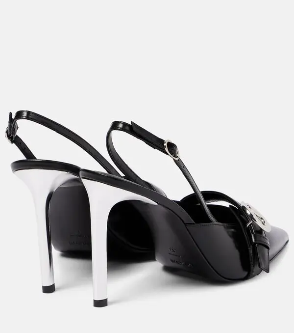 Coperni Logo Leather Slingback Pumps