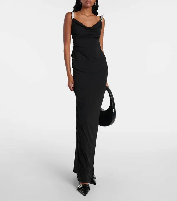 Coperni Logo Leather Slingback Pumps