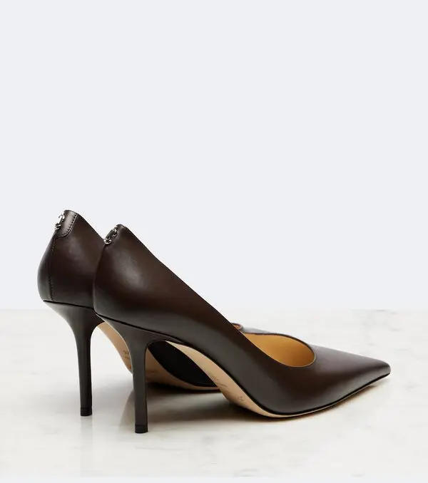 JIMMY CHOO Love 85 Leather Pumps - Brown