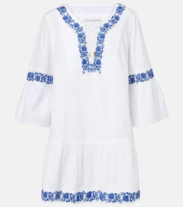 Heidi Klein Cannes Cotton Beach Cover-up - White