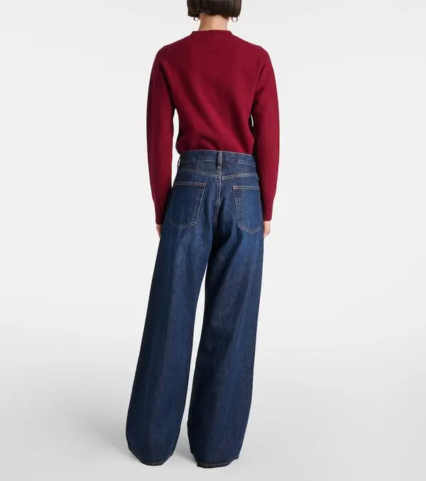 FRAME The Loose Wide-leg Jeans - Blue
