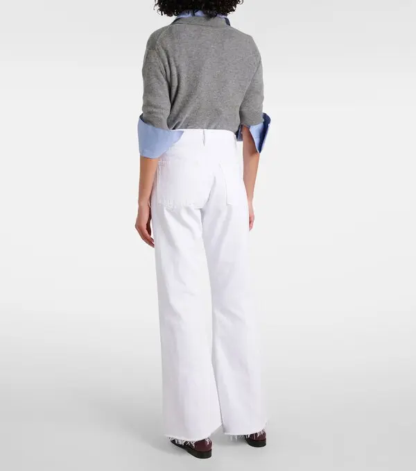 FRAME The Lax Flared Jeans - White