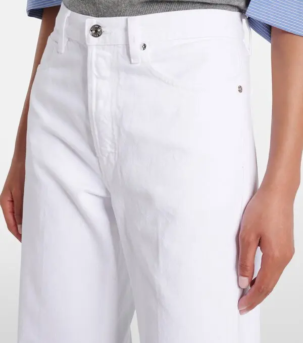 FRAME The Lax Flared Jeans - White