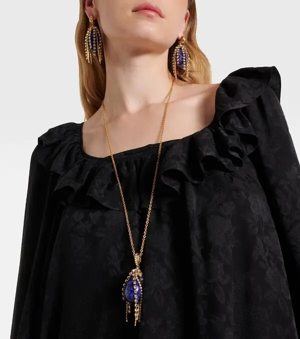 Chloé Crystal-embellished Pendant Necklace