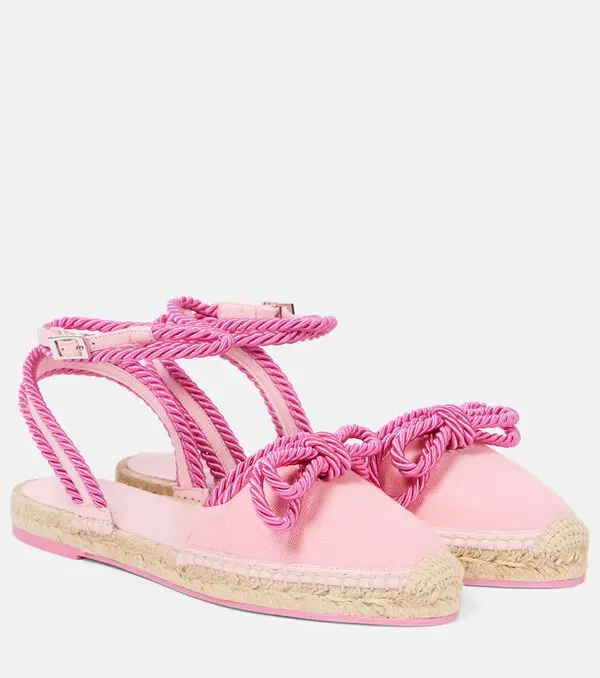 Mach & Mach Bow-detail Espadrille Sandals - Pink