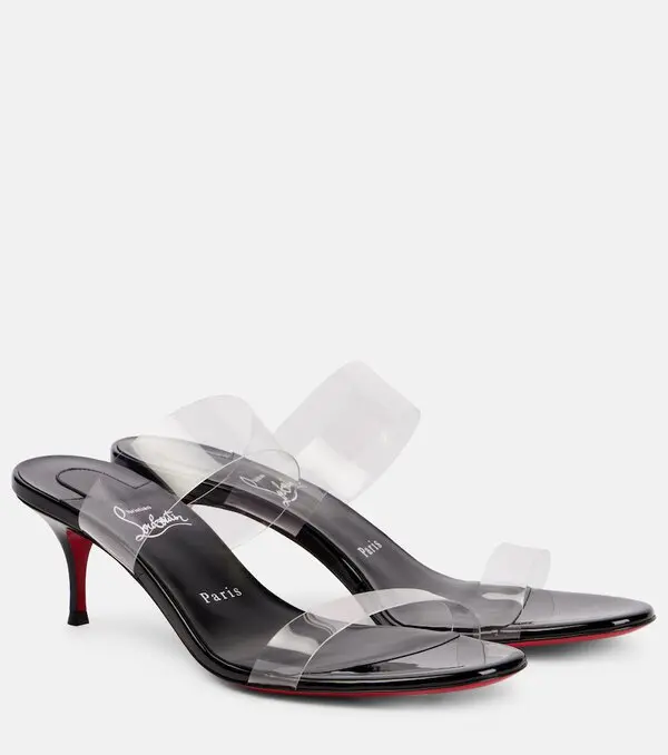 CHRISTIAN LOUBOUTIN Just Nothing 55 Pvc Sandals - Transparent