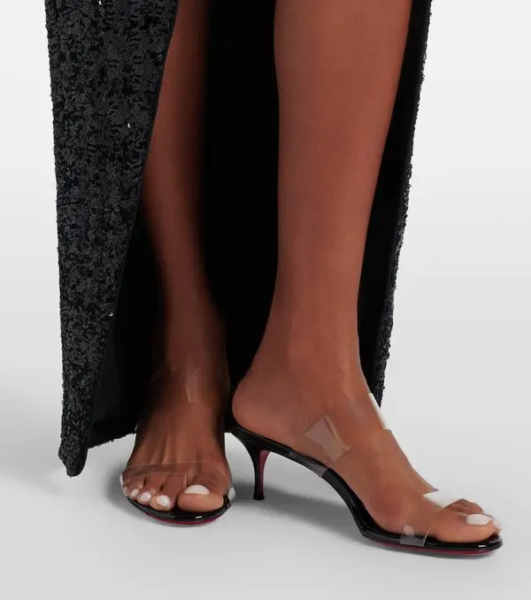 CHRISTIAN LOUBOUTIN Just Nothing 55 Pvc Sandals - Transparent
