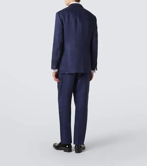 Brunello Cucinelli Double-breasted Linen Tuxedo