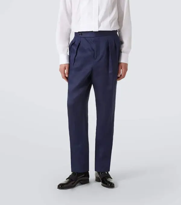 Brunello Cucinelli Double-breasted Linen Tuxedo