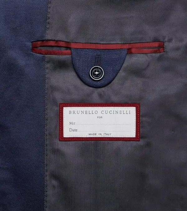 Brunello Cucinelli Double-breasted Linen Tuxedo