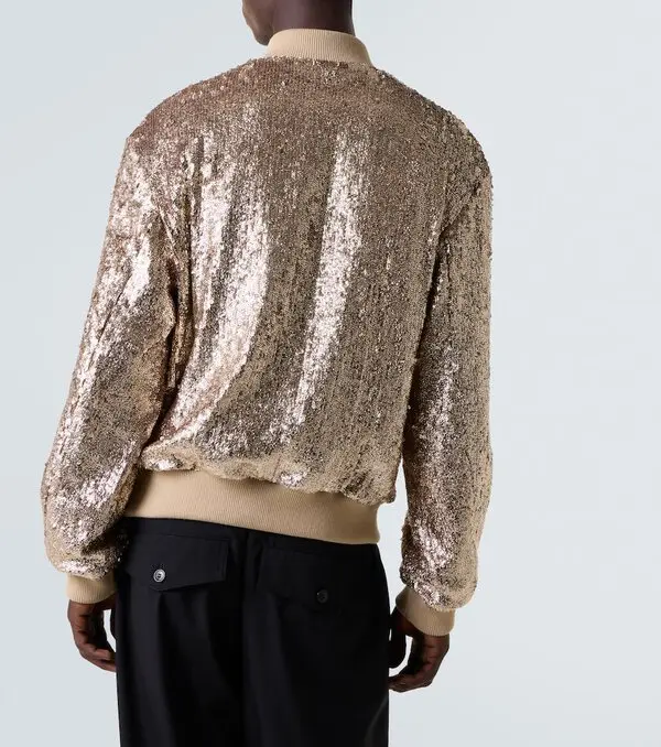 Dries Van Noten Sequined Bomber Jacket