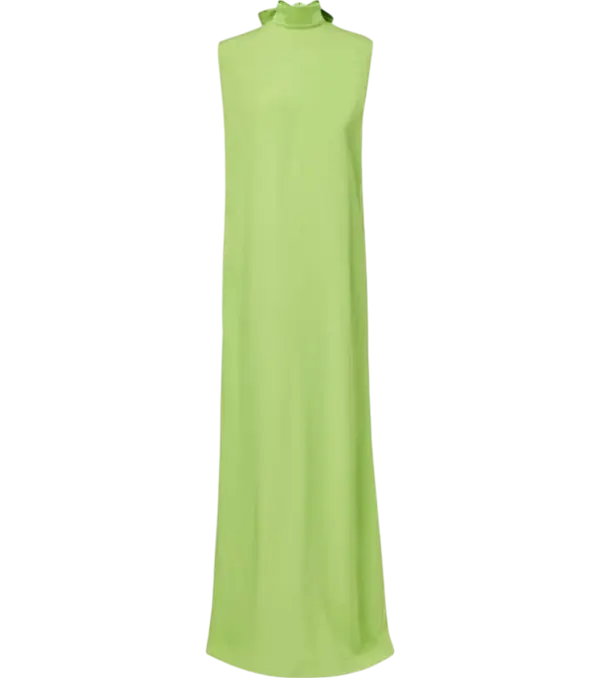 TALLER MARMO Miami Crêpe Cady Maxi Dress - Green