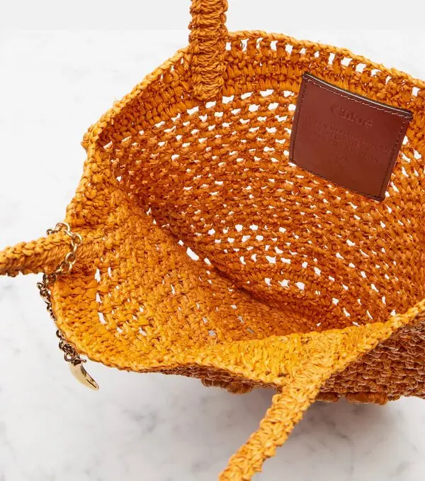 Chloé Small Raffia Shopper
