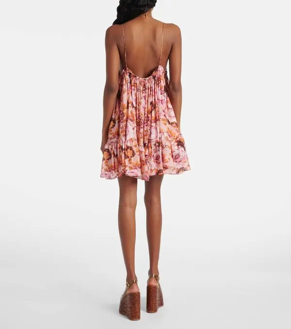 Chloé Floral Silk Minidress