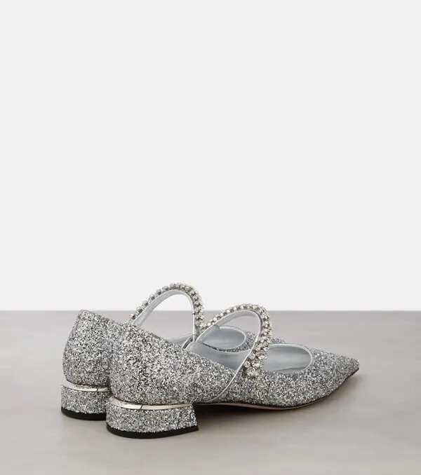 JIMMY CHOO Bing 25 Embellished Mary Jane Pumps