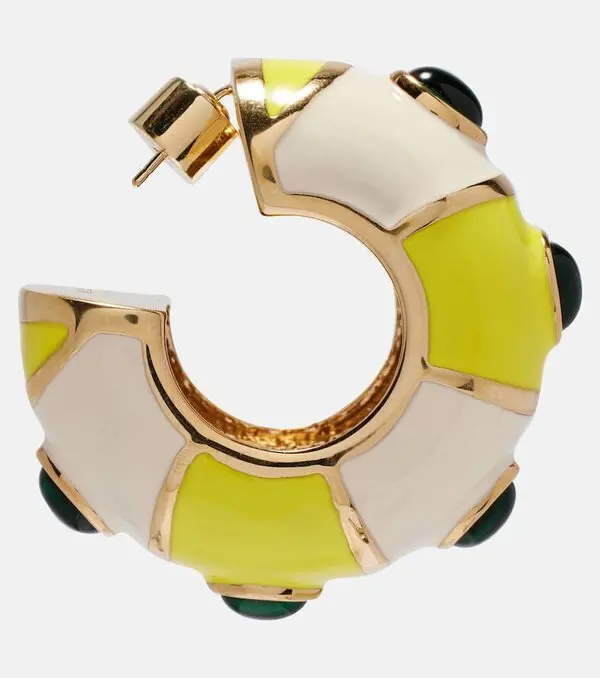 Jacquemus Rayures Hoop Earrings - Gold