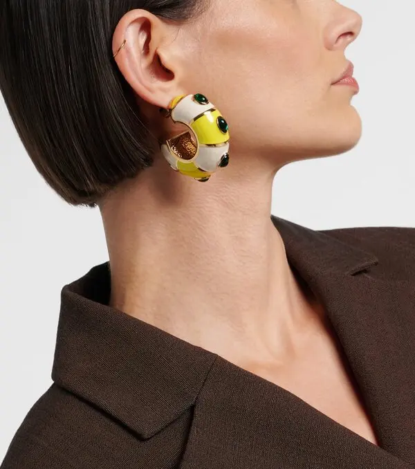 Jacquemus Rayures Hoop Earrings