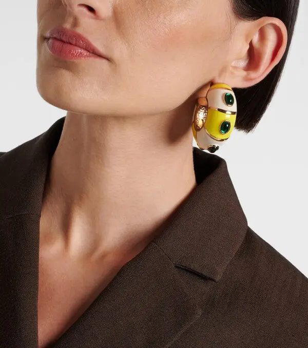 Jacquemus Rayures Hoop Earrings