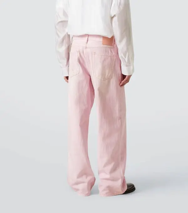 Acne Studios 1981 Distressed Wide-leg Jeans