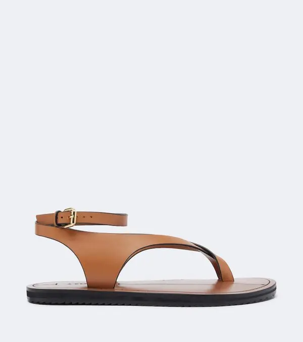 A.emery Leather Sandals - Brown