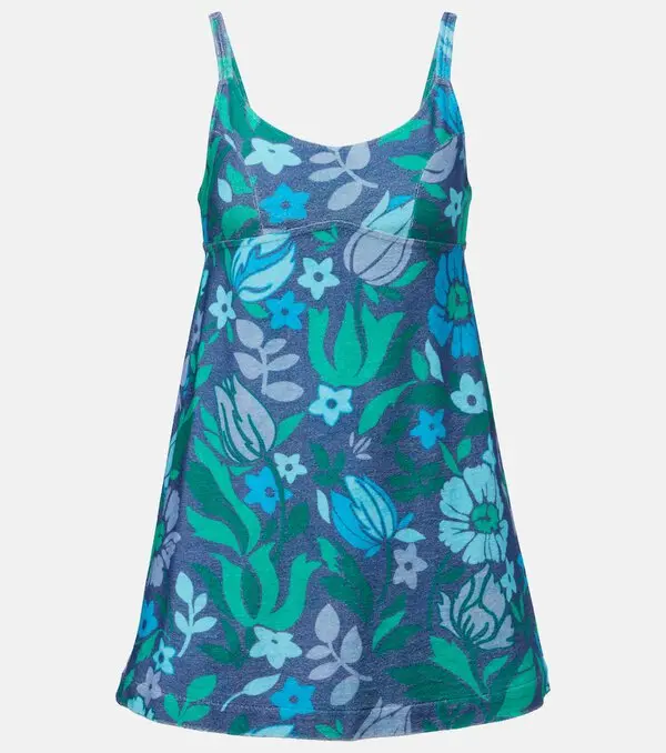 Chloé Floral Cotton Jersey Minidress