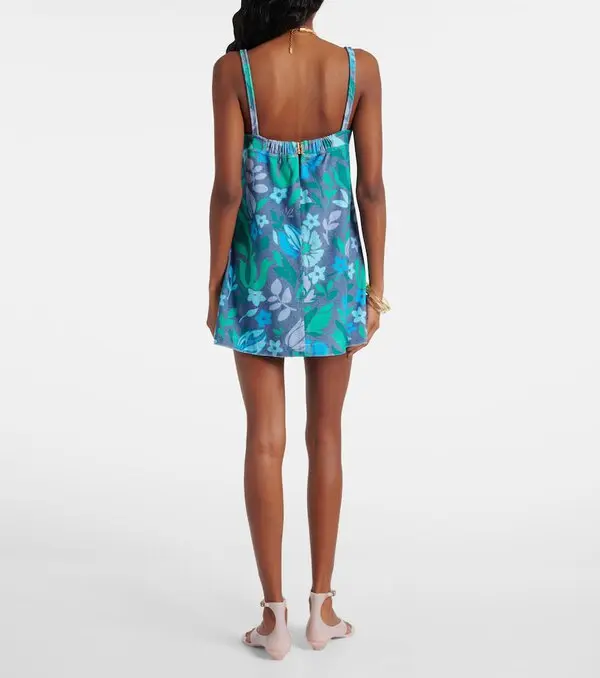 Chloé Floral Cotton Jersey Minidress