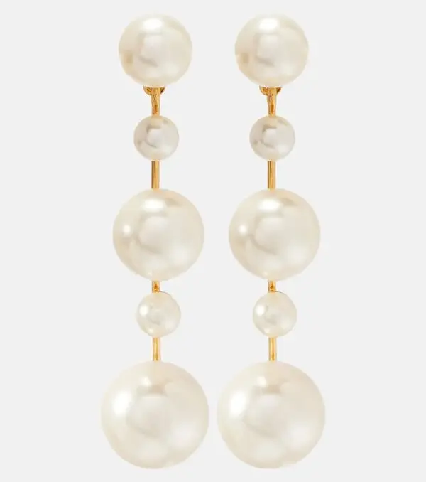 JENNIFER BEHR Maylin Faux-pearl Drop Earrings - White