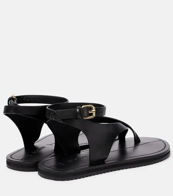 A.emery Millar Leather Sandals - Black