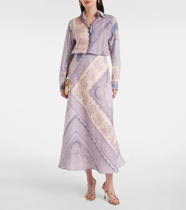Zimmermann Lucky Printed Cotton Shirt