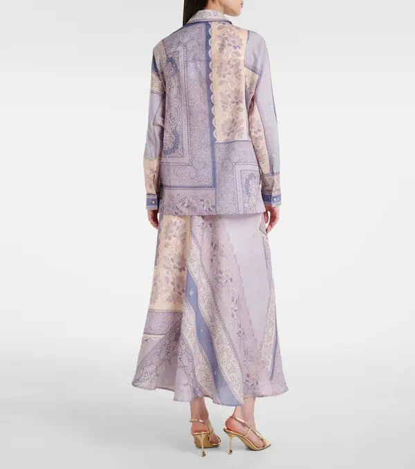 Zimmermann Lucky Printed Cotton Shirt