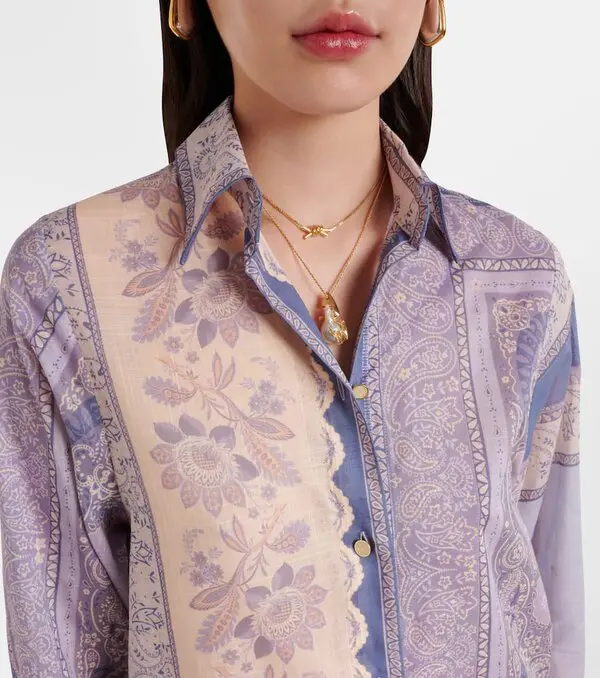 Zimmermann Lucky Printed Cotton Shirt