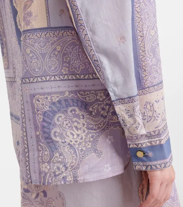 Zimmermann Lucky Printed Cotton Shirt